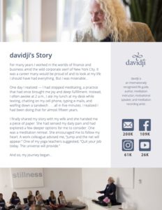 About davidji - davidji Sweetspot